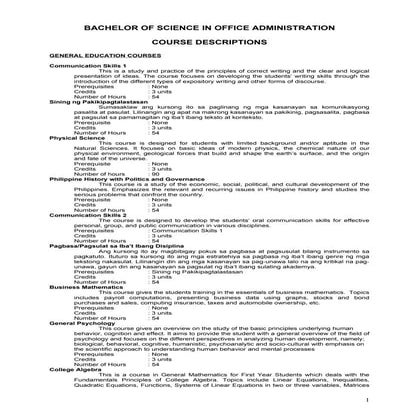 General education courses | DOC