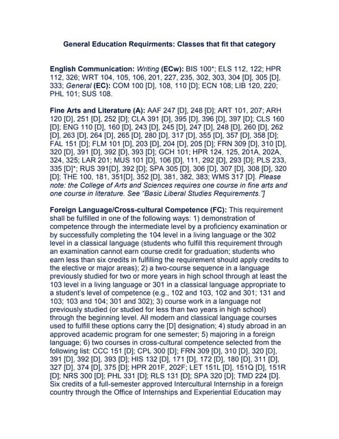 CSU General Education | PDF