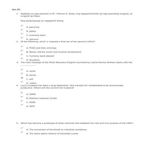 General education set a | PDF