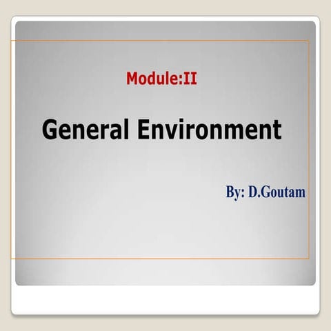 General environment | PPTX
