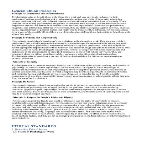 Bps code of ethics | PDF