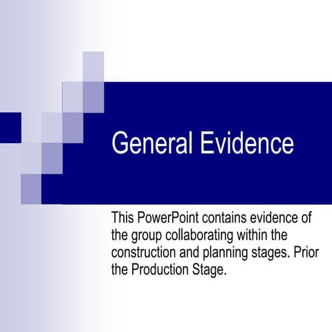 General evidence | PDF