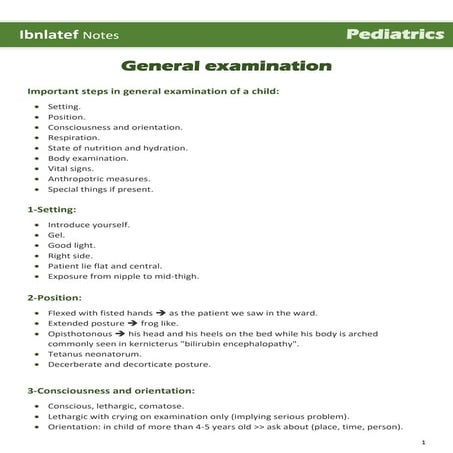 General examination | PDF