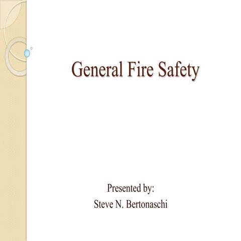 General Fire Safety | PPTX