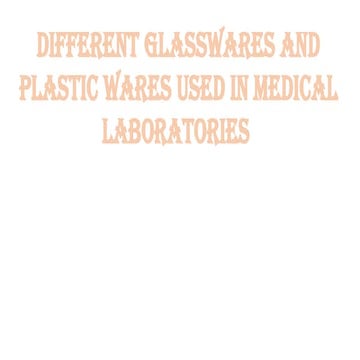 Common Glassware used in Lab | PPTX