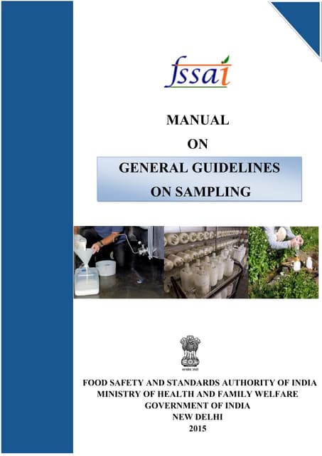 Sampling techniques of food | PPTX