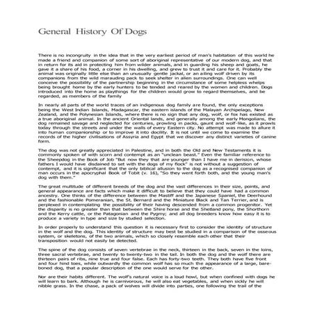 History of dogs | DOCX