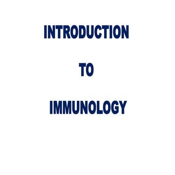 Introduction to immune system | PPT