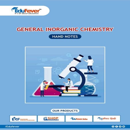 General Inorganic Chemistry - Chemistry Handwritten Notes | PDF