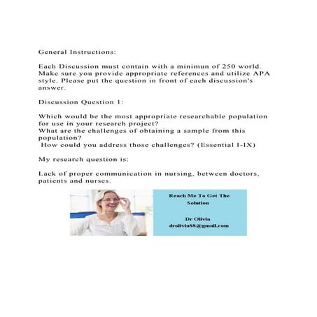 General Instructions Each Discussion must contain with a mi.docx