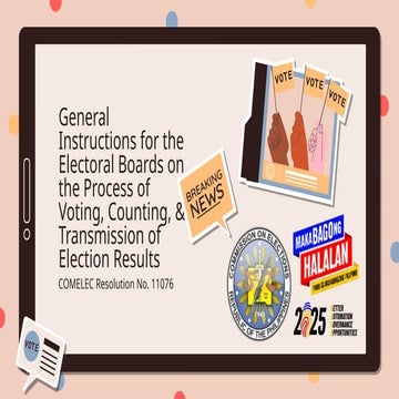 Comprehensive Guide for Electoral Boards on Voting, Counting, and ...