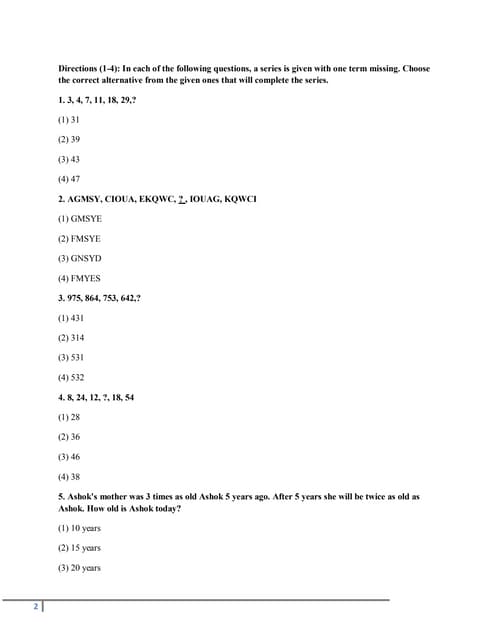 SSB OIR TEST PRESENTATION WHICH PROVIDES BASIC KNOWLEDGE OF SSB ...