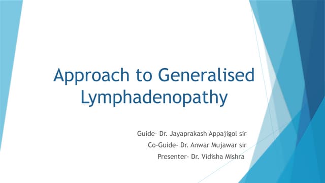 Lymph nodes examination | PPTX