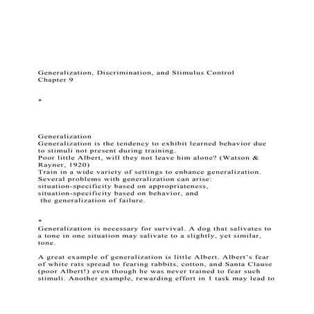 Generalization, Discrimination, and Stimulus ControlChap.docx
