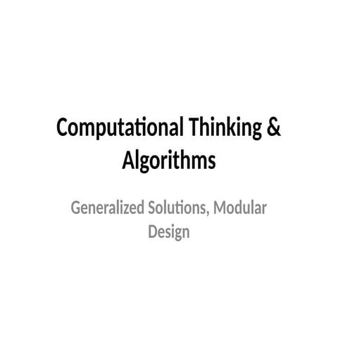 Computational Thinking (1).pptx Presentation | PPTX