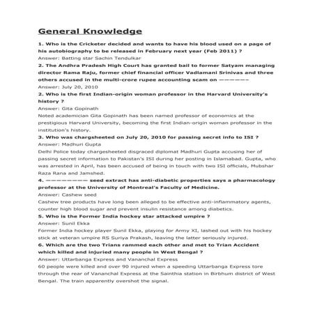 General knowledge | DOC