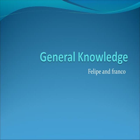 General knowledge | PPT