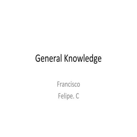 General knowledge | PPT