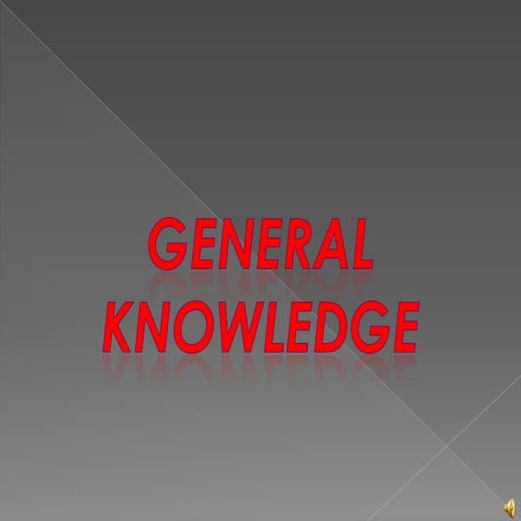 General knowledge1 | PPTX