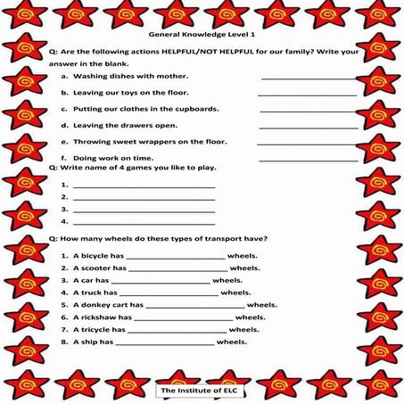 General knowledge level 1 | PDF