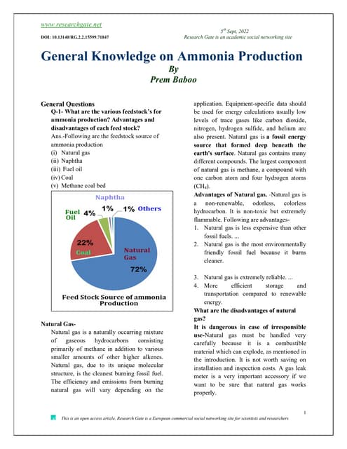 A case study on Process Condensate Stripper in Ammonia Plant by Prem ...