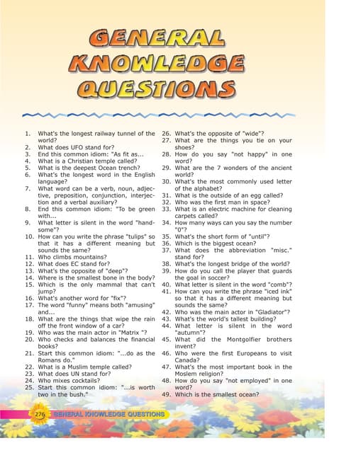 General knowledge | PDF