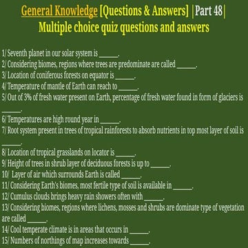 General Knowledge [Questions & Answers] | Part 55 | | PDF