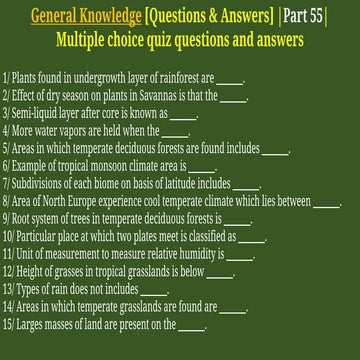 General Knowledge [Questions & Answers] | Part 55 | | PDF