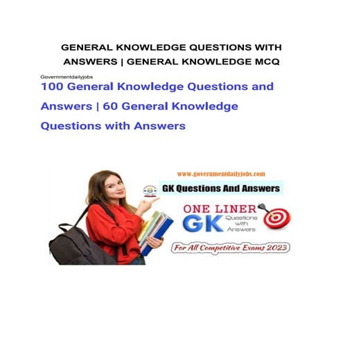 General Knowledge Questions with Answers-1.pdf | Education