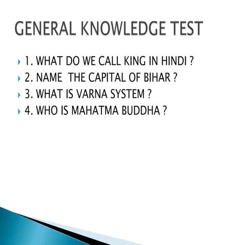 General knowledge test | PPT