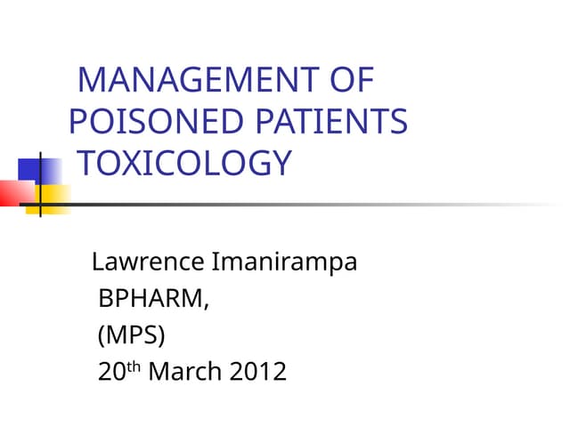 Clinical toxicology .pptx