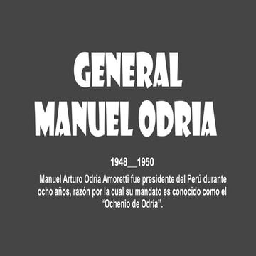 2. la dictadura de odría | PPTX