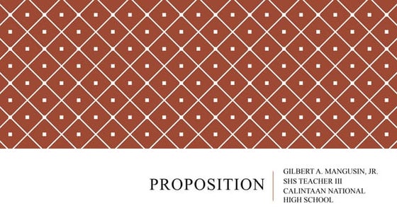 proposition, types and difference between proposition and sentence ...