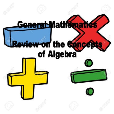 General Mathematics Review on Algebra.pptx