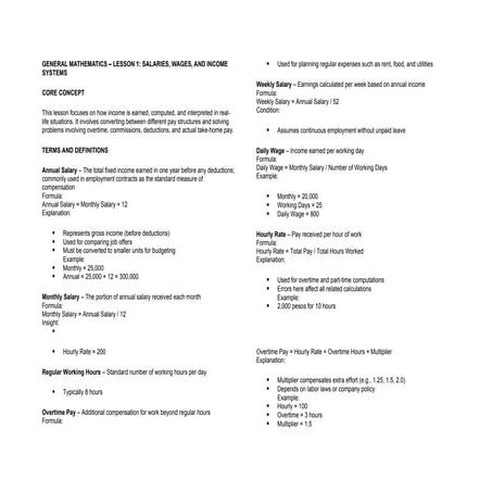 Comprehensive Lesson on Computing Gross and Net Pay and Applying ...