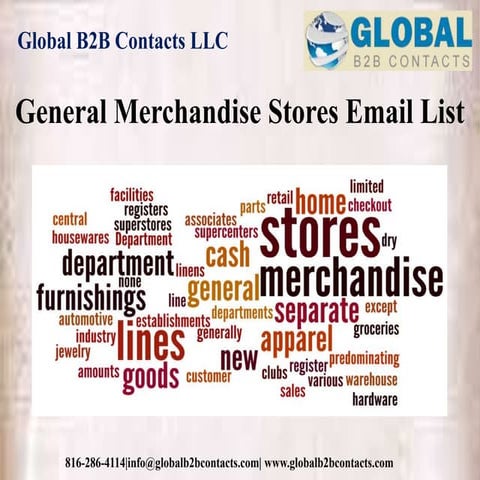 General merchandise stores email l | PPT