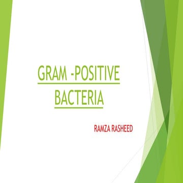 Gram positive bacteria | PPTX