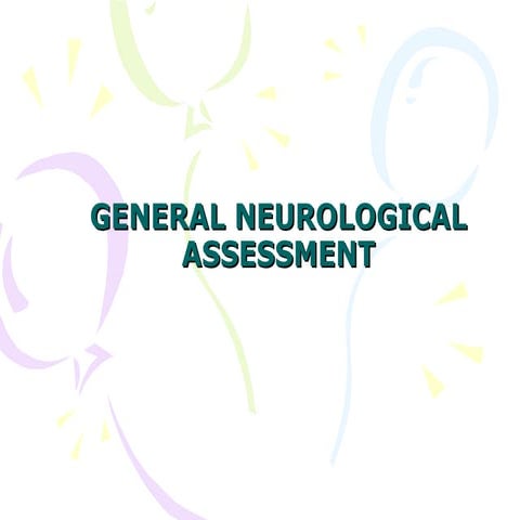Neuro assessment for physiotherapy .PPTX