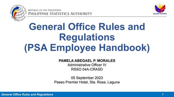 Dresscode gov't official and employees | PPT