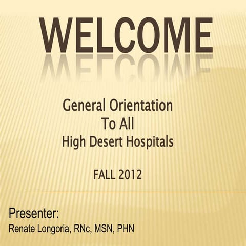 VVC Nursing : General Orientation : Fall 2012 | PPT