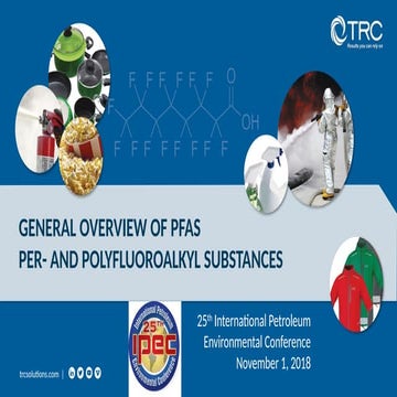 Les per- et poly-fluoroalkylées: GENERAL OVERVIEW OF PFAS'S.pptx