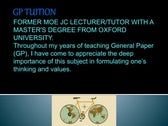 GP Tuition | PPT