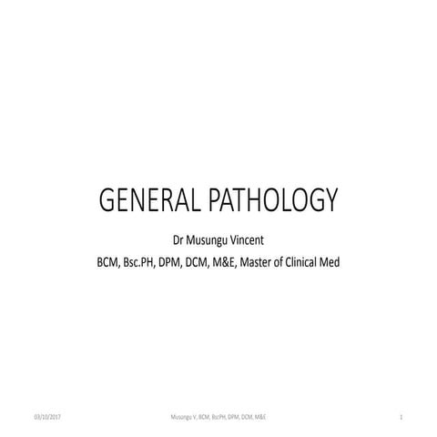 General pathology lecture | PPTX