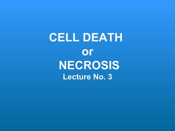 Necrosis | PPTX | Blood Disorders | Diseases and Conditions