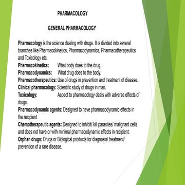 General pharmacology | PPTX