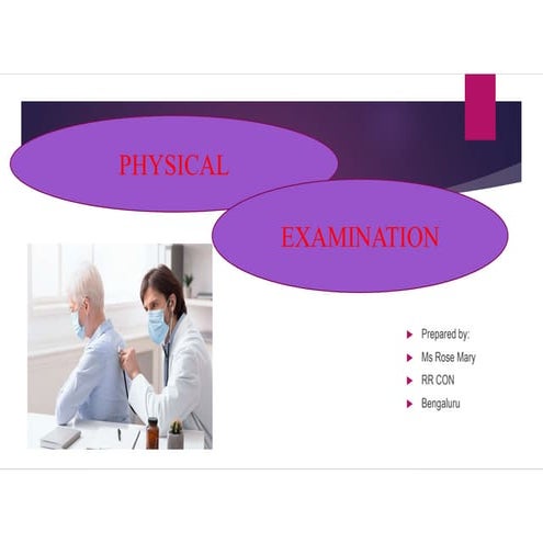 General physical examination-1.Bsc nursing | PDF