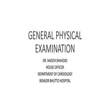 Face general examination | PPTX