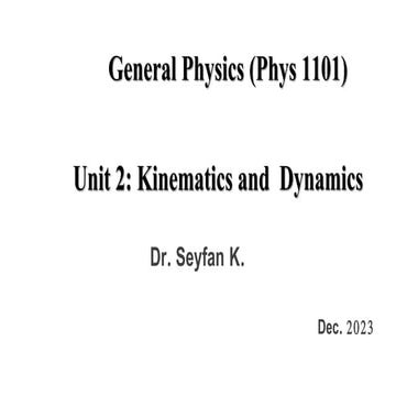 Uniformly accelerated motion | PPTX