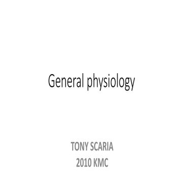 General physiology REVISION NOTES PHYSIOLOGY | PDF | Endocrine and ...