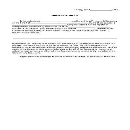 General poa | PDF